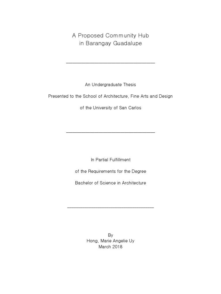 A Prposed Community Hub | PDF | Social Capital | Community