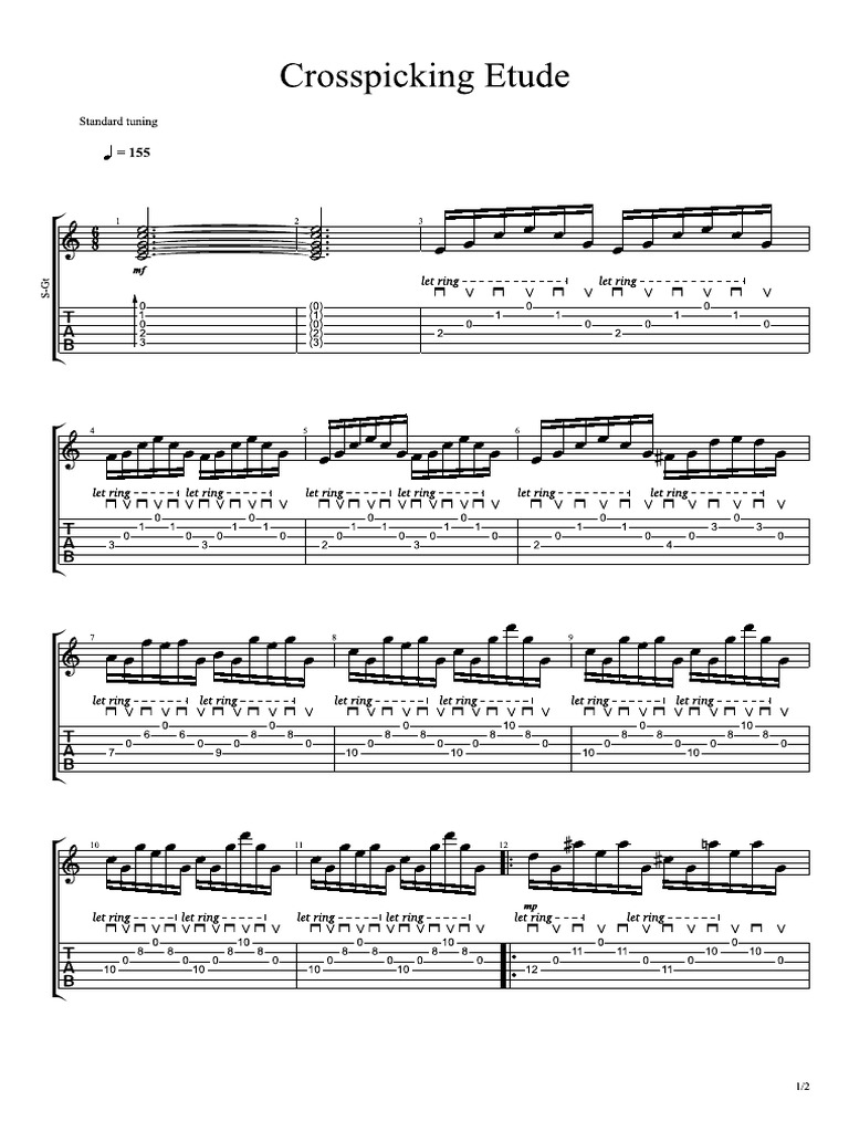 Crosspicking Etude | PDF