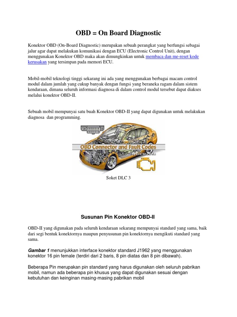 Soket Obd II Dan Kode DTC | PDF