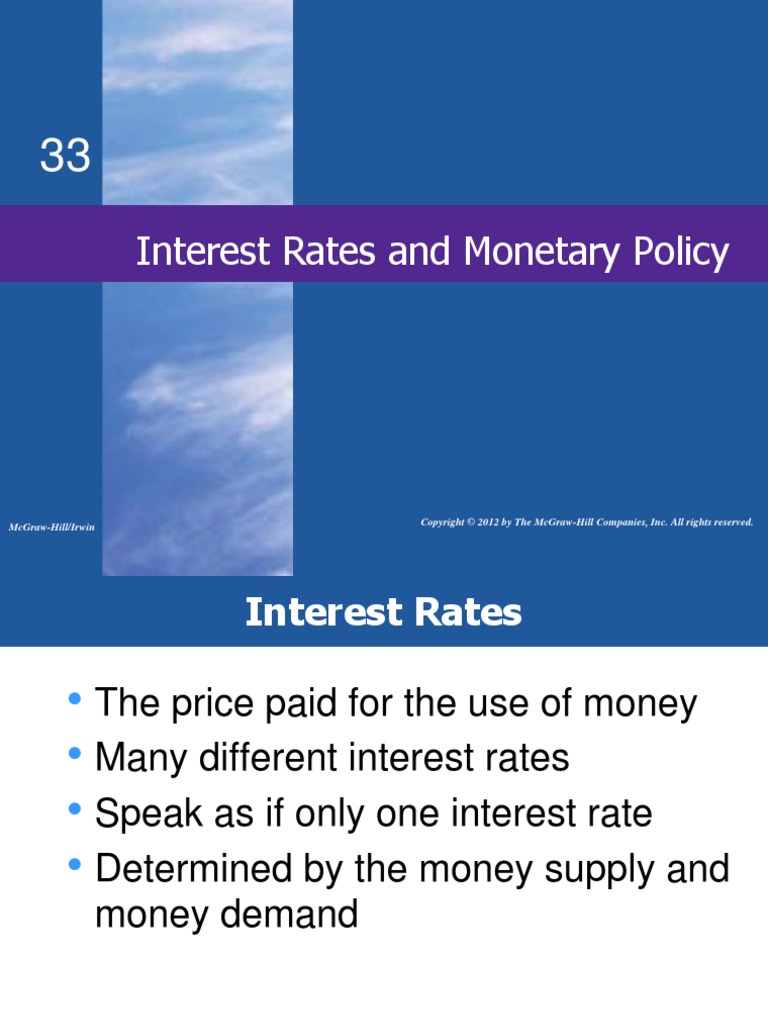 Interest Rates and Monetary Policy: Mcgraw-Hill/Irwin | PDF | Monetary ...
