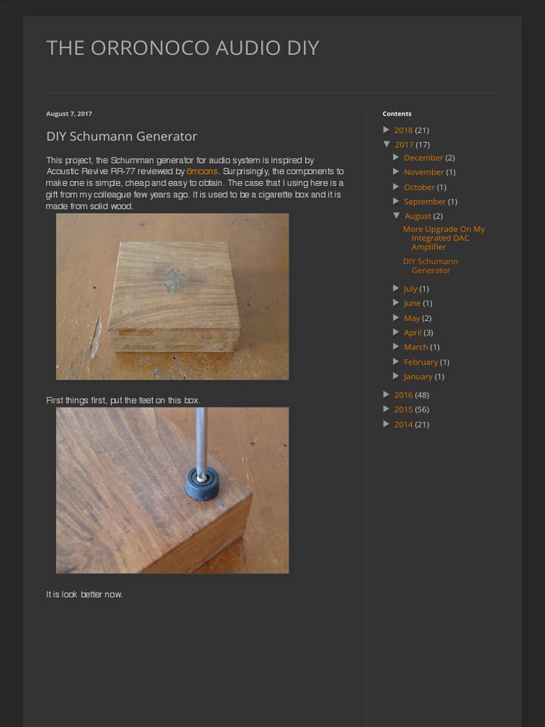 Schumann Generator DIY The ORRONOCO AUDIO DIY: DIY Schumann Generator ...