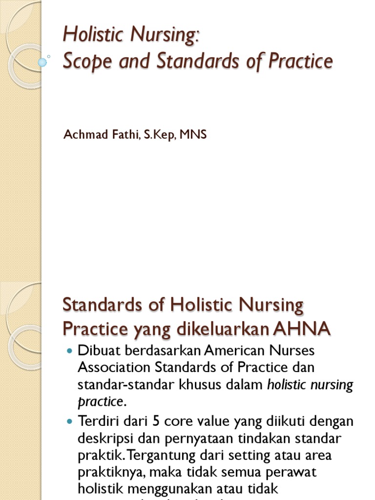 Core Values of Holistic Nursing | PDF | Wellness