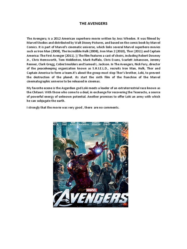 The Avengers: 2012 Movie Overview | PDF