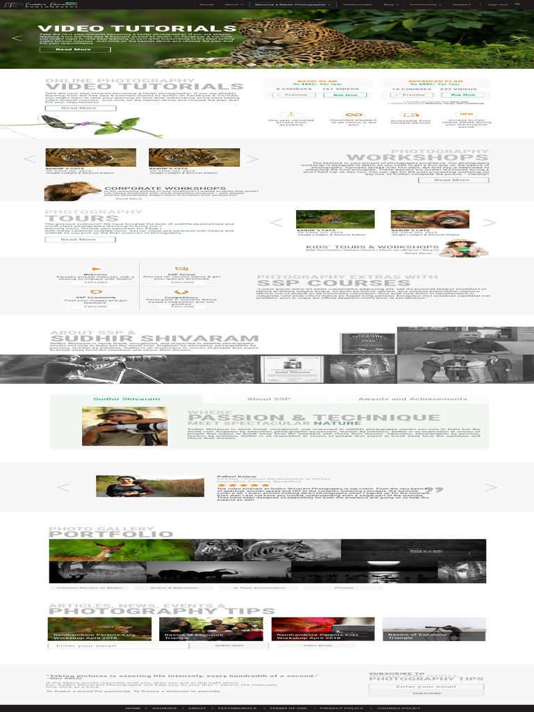 Wildlife Website Design | PDF | Subscription Business Model