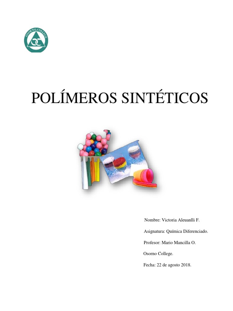 Características y Clasificación de Polímeros Sintéticos | PDF ...