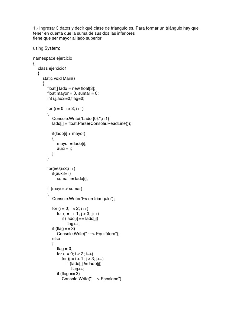 Programacion C# | PDF | Celsius | Pi
