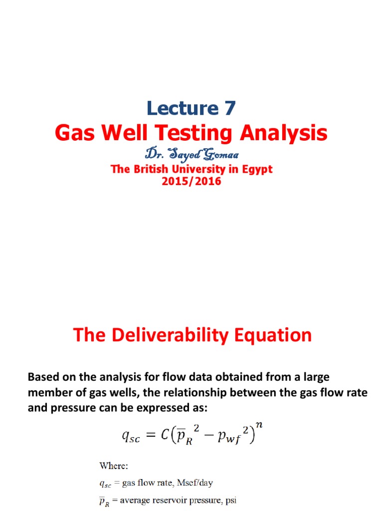 Well Test | PDF | Fluid Dynamics | Gases