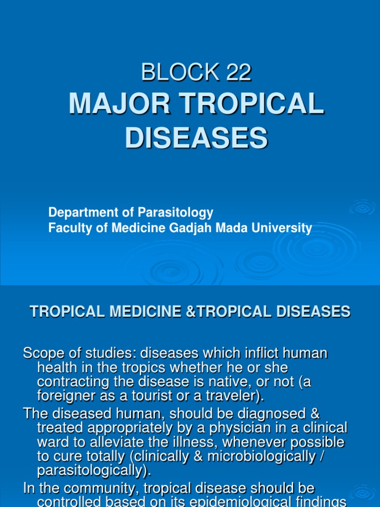 Major tropical diseases-Edit.ppt | Malaria | Tuberculosis