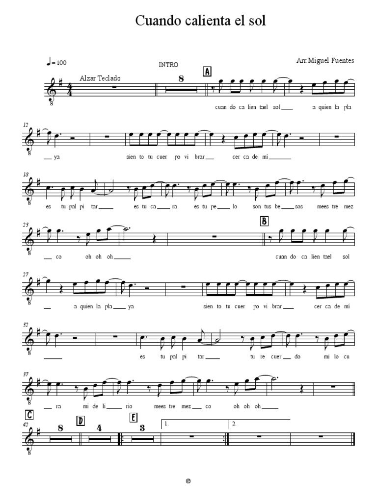 Cuando Calienta El Sol | PDF