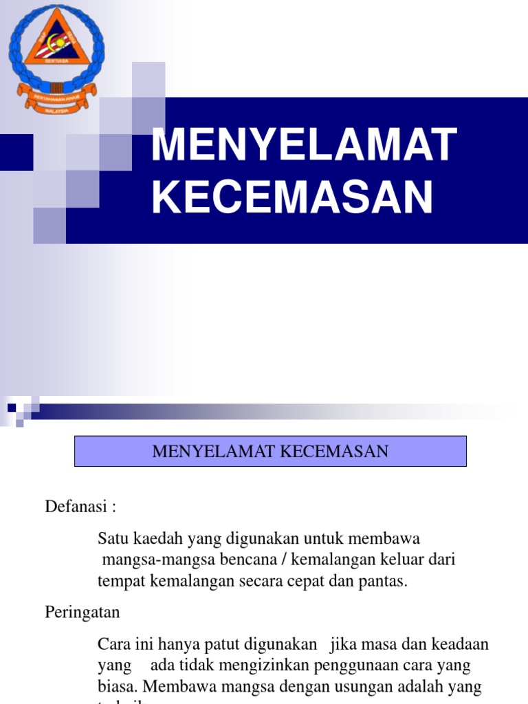 Menyelamat Kecemasan | PDF