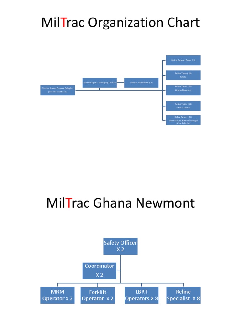 ISO 9001 Org Chart MilTrac Management PDF | PDF