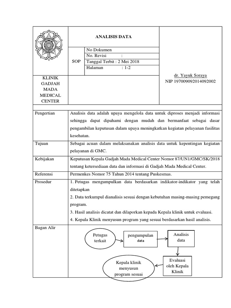 SOP Analisis Data | PDF