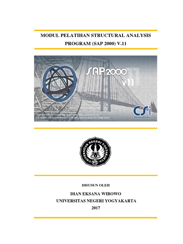 MODUL SAP2000 SMK Negeri 2 WONOSARI PDF | PDF