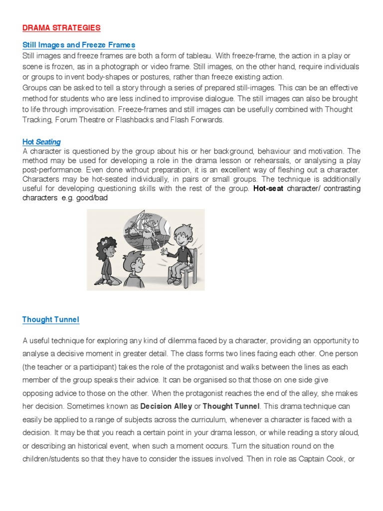 Drama Strategies | PDF | Teachers | Improvisation