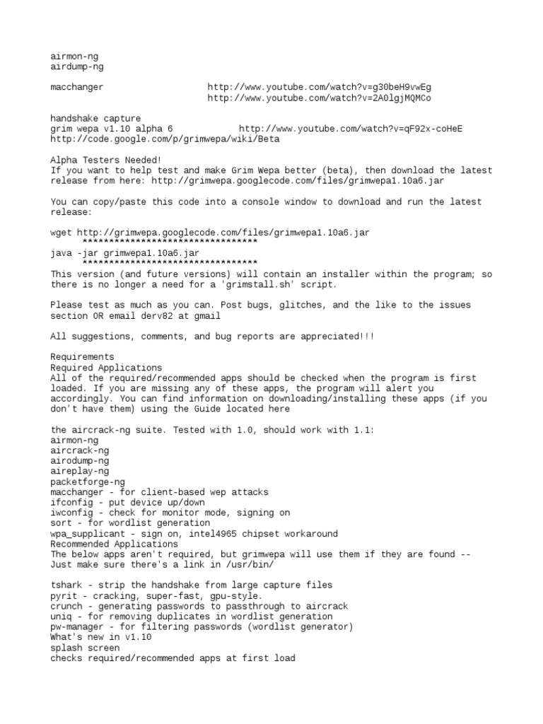Install Grimwepa | PDF | Command Line Interface | Java (Programming ...