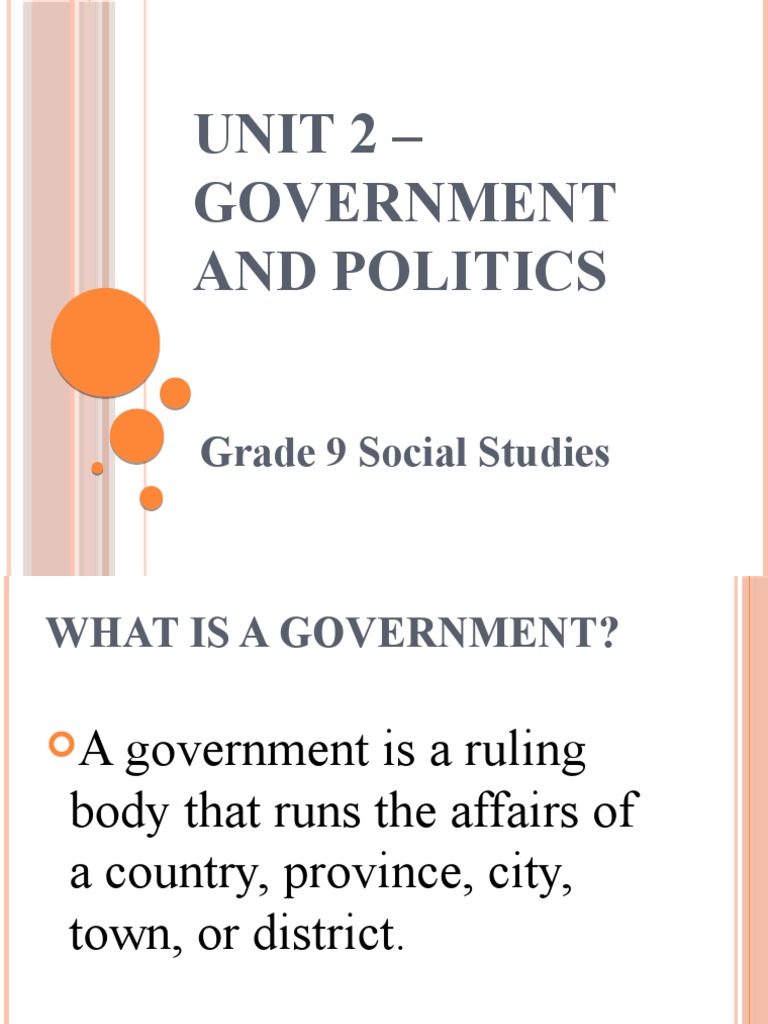Unit 2 - Government and Politics | PDF | Government | Westminster ...