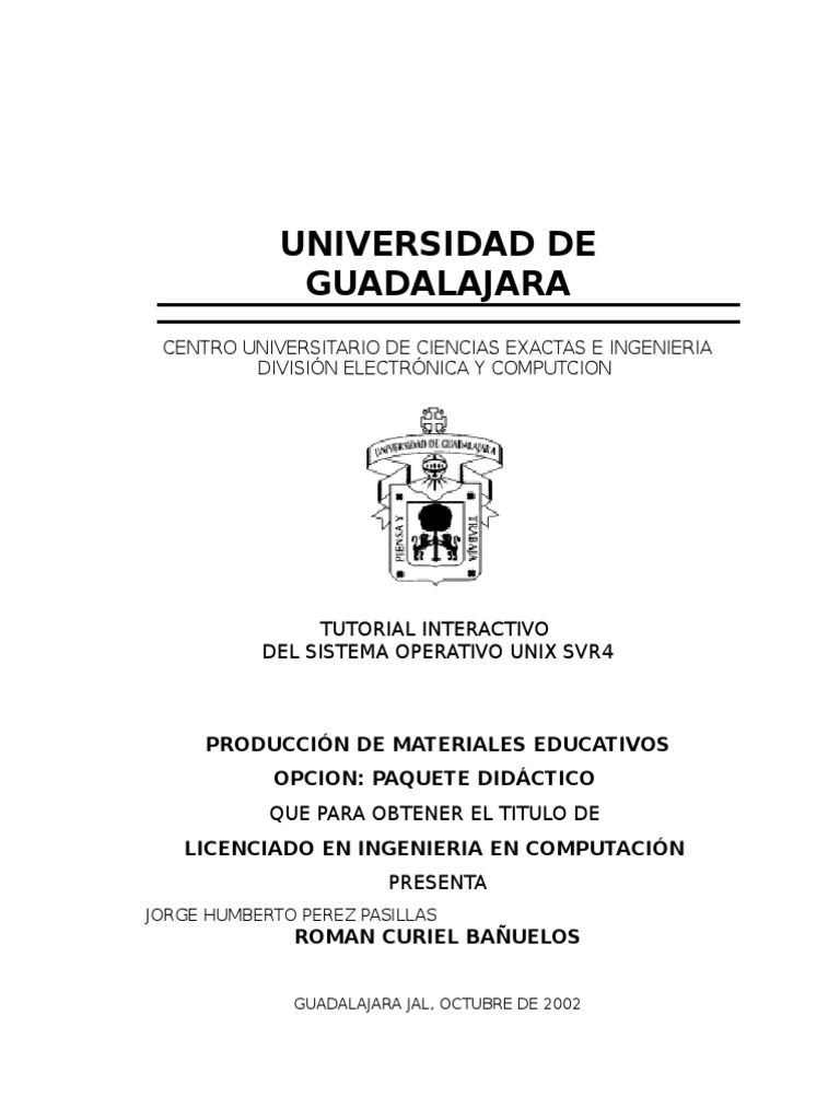 Tutorial Interactivo Del Sistema Operativo UNIX SVR4 | PDF | Php | Red ...