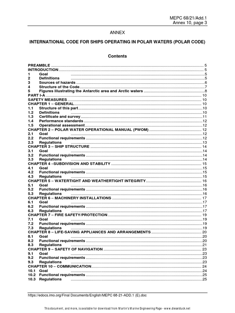 IMO Polar Code 2016 | PDF | Ships | Sea Ice