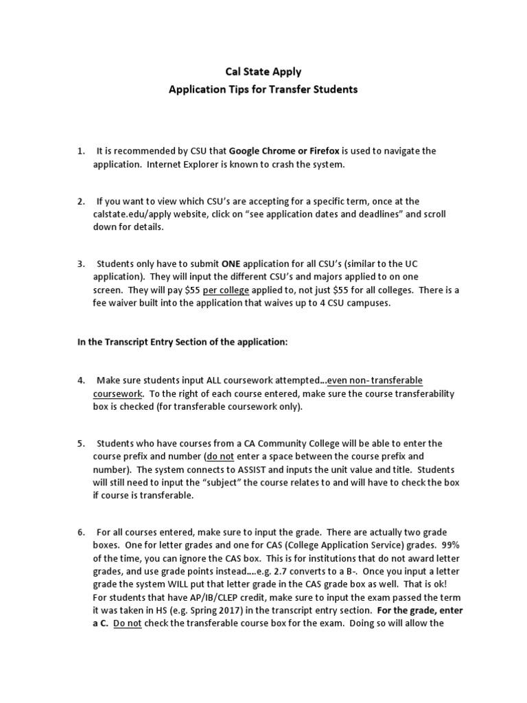Cal State Apply Guidelines PDF | PDF | Test (Assessment) | University ...