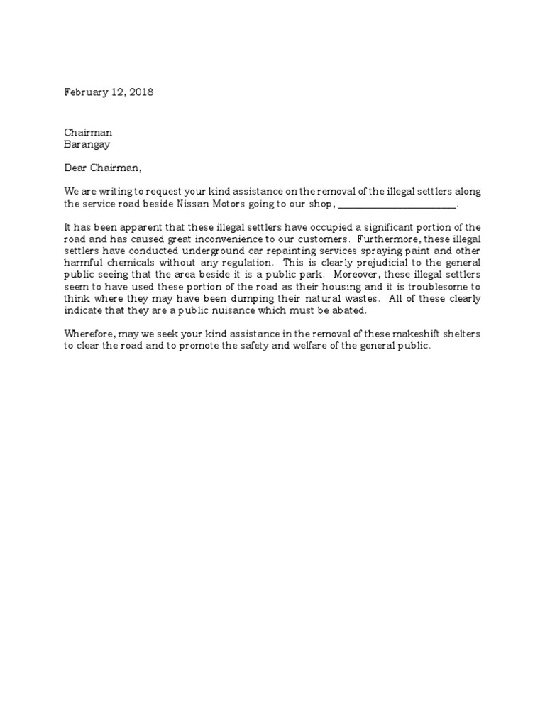Request For Assistance | PDF