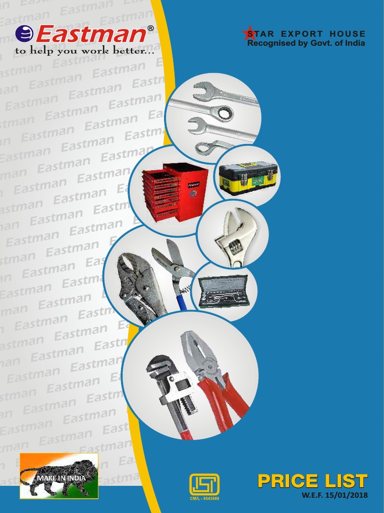 Eastman Revisednewpricelist 1 10 | PDF | Manufactured Goods | Equipment
