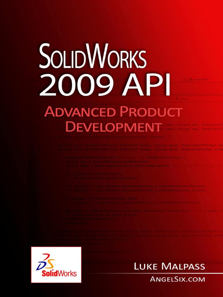 SolidWorks 2009 API - Advanced Product Development | Download Free PDF ...