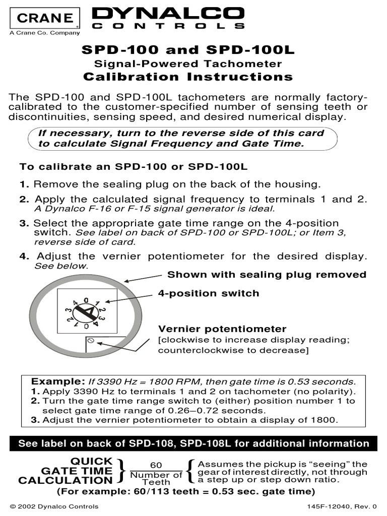 SPD-100 and SPD-100L: Calibration Instructions | PDF | Frequency | Hertz