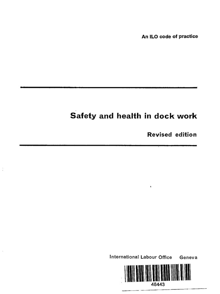Safety and Health in Dock Work: Revised Edition | PDF | Crane (Machine ...