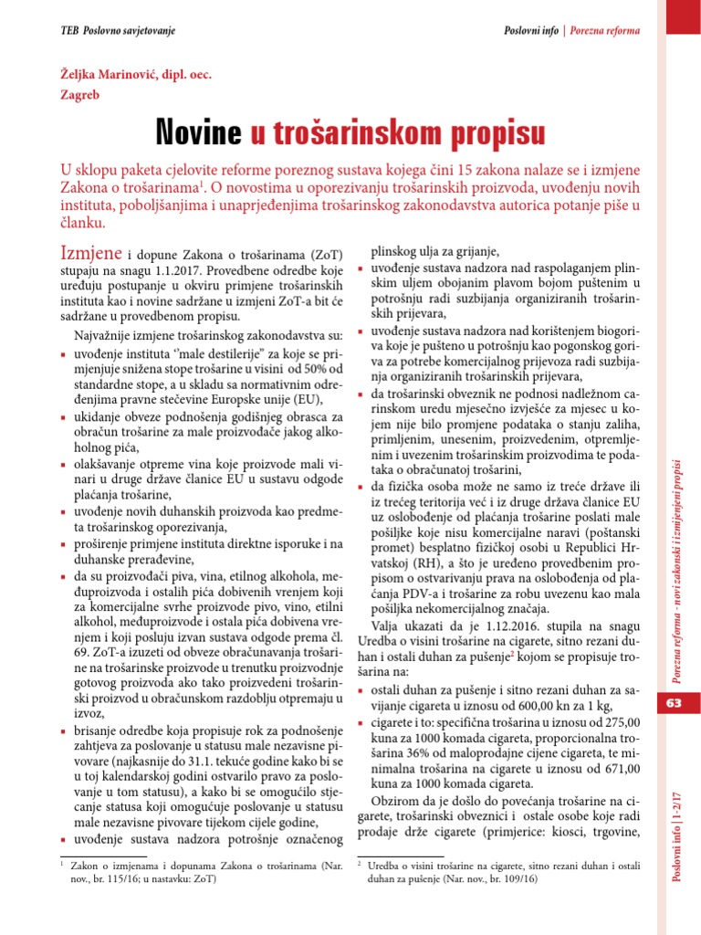 10-Trosarinski Propis | PDF