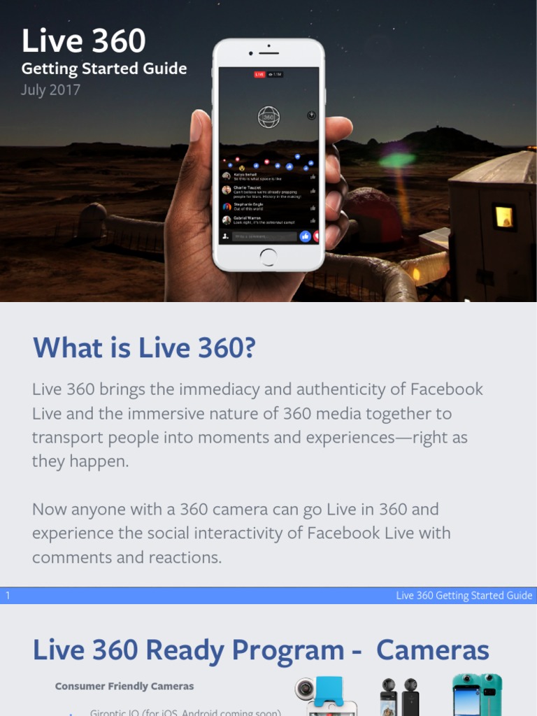 Live 360 Getting Started Guide July PDF | PDF | Facebook | Websites
