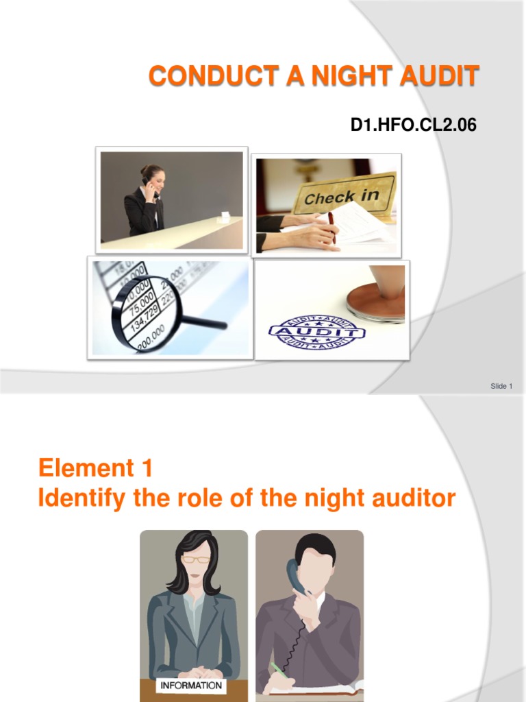 Conduct A Night Audit Final Refined | PDF | Point Of Sale | Audit