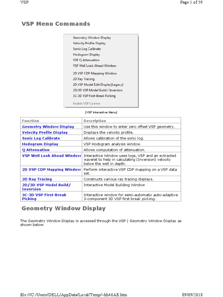 VSP Menu Commands: Function Description | PDF | Icon (Computing ...