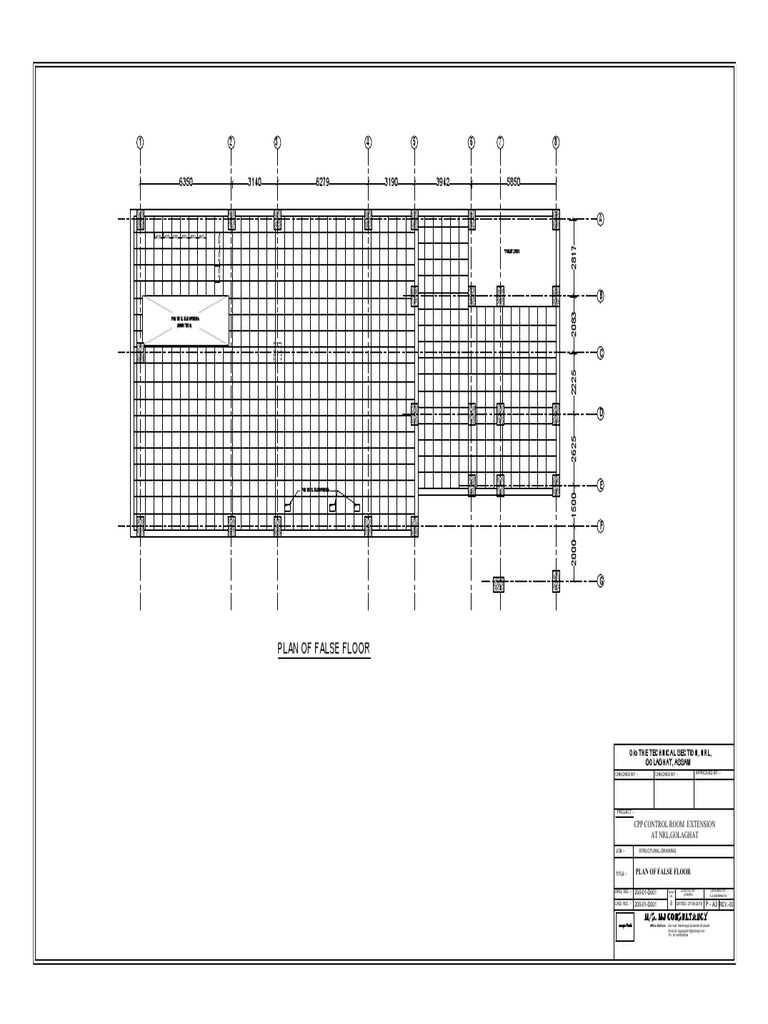 CPP Control Room False Floor Layout | PDF