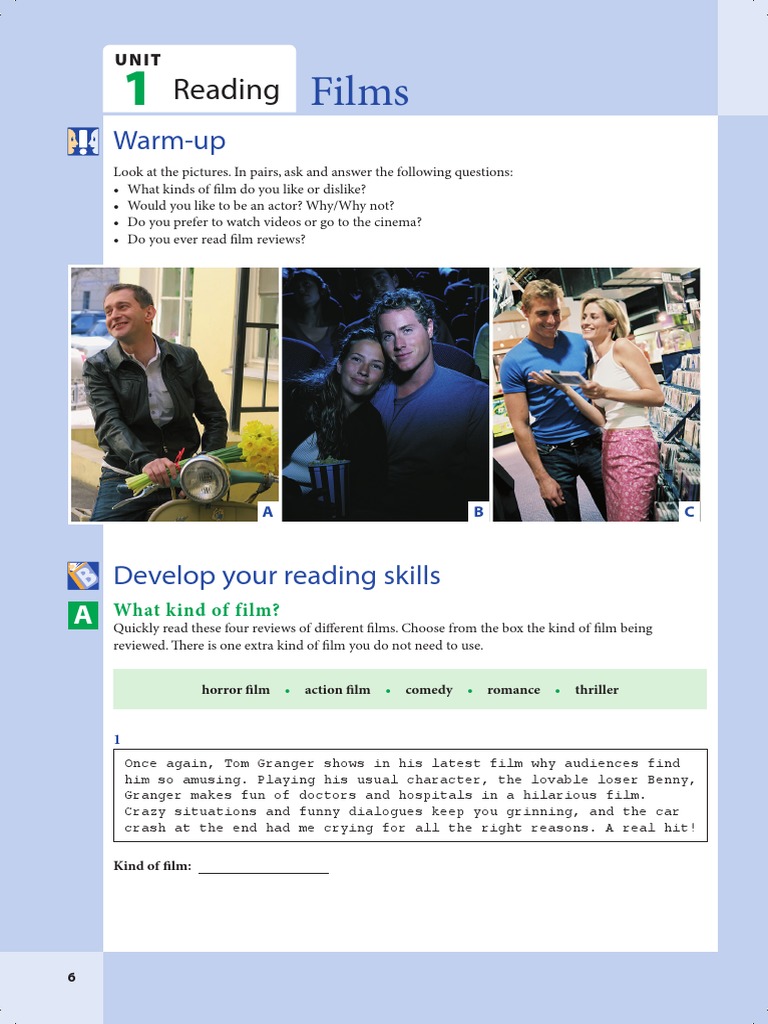 GV B1 SB Unit1 | PDF | Phrase | Movie Theater