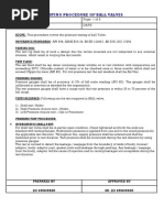 SOP Testing Procedure For Ball Valve-API 6D-1 | PDF | Valve | Leak