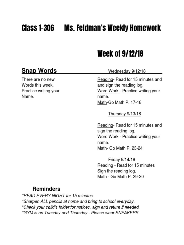 Homework Sheet | PDF