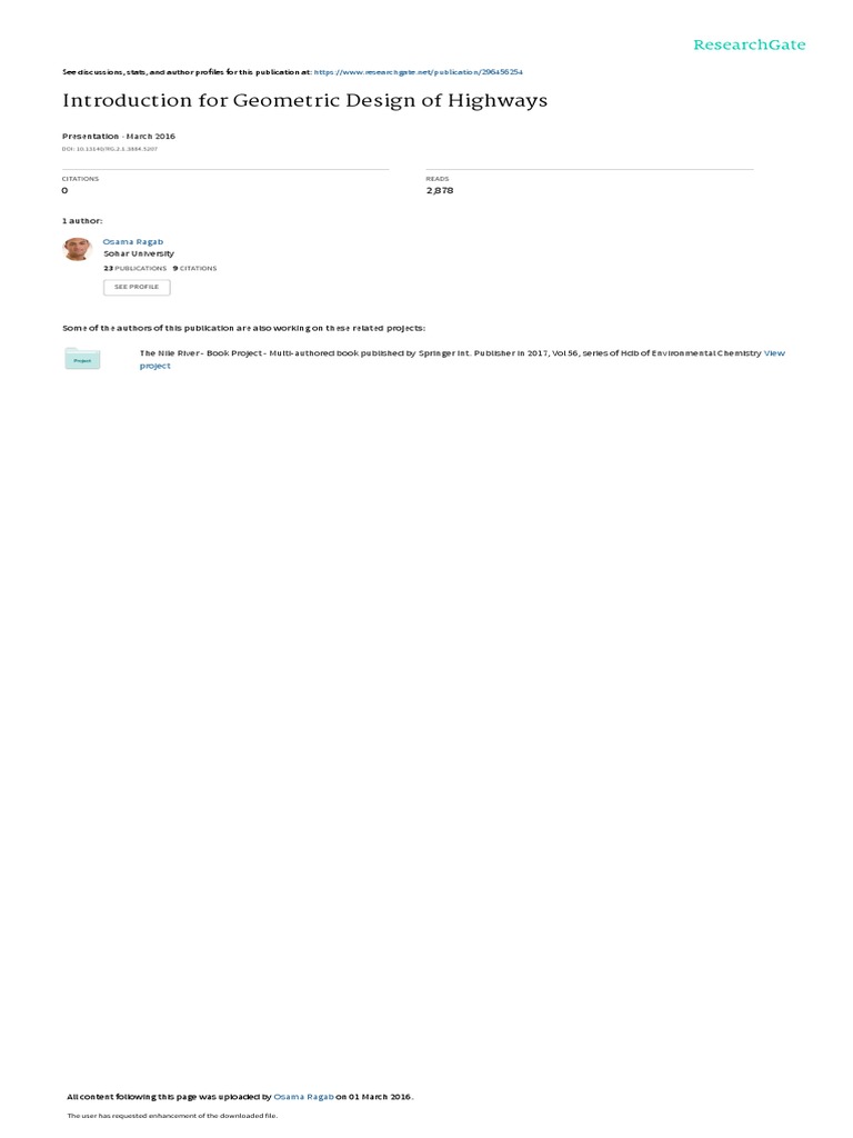 Introduction to Geometric Design of Highways | PDF | Traffic | Road