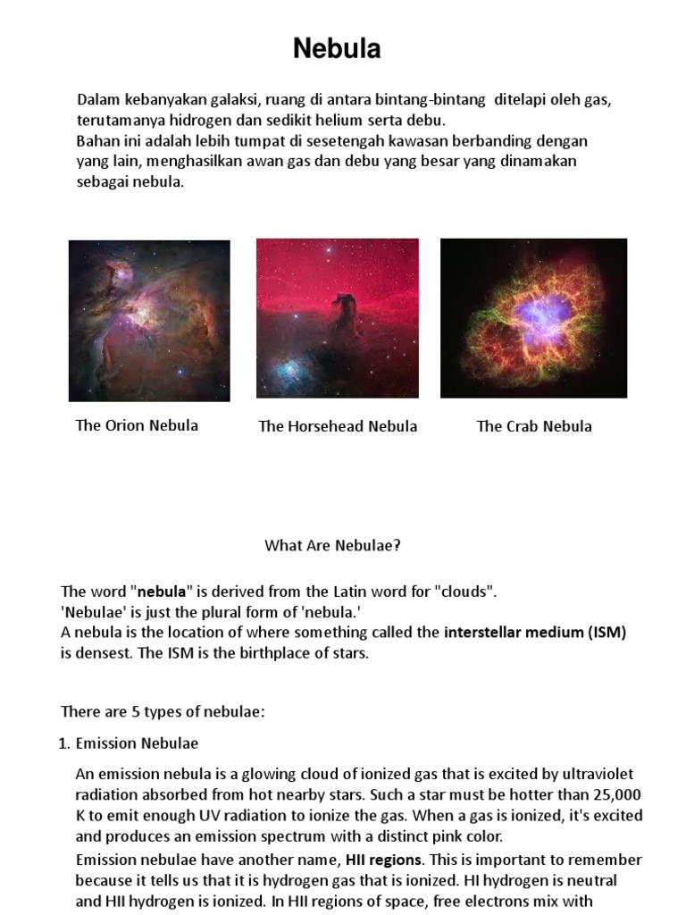 Nebula | PDF | Nebula | Supernova