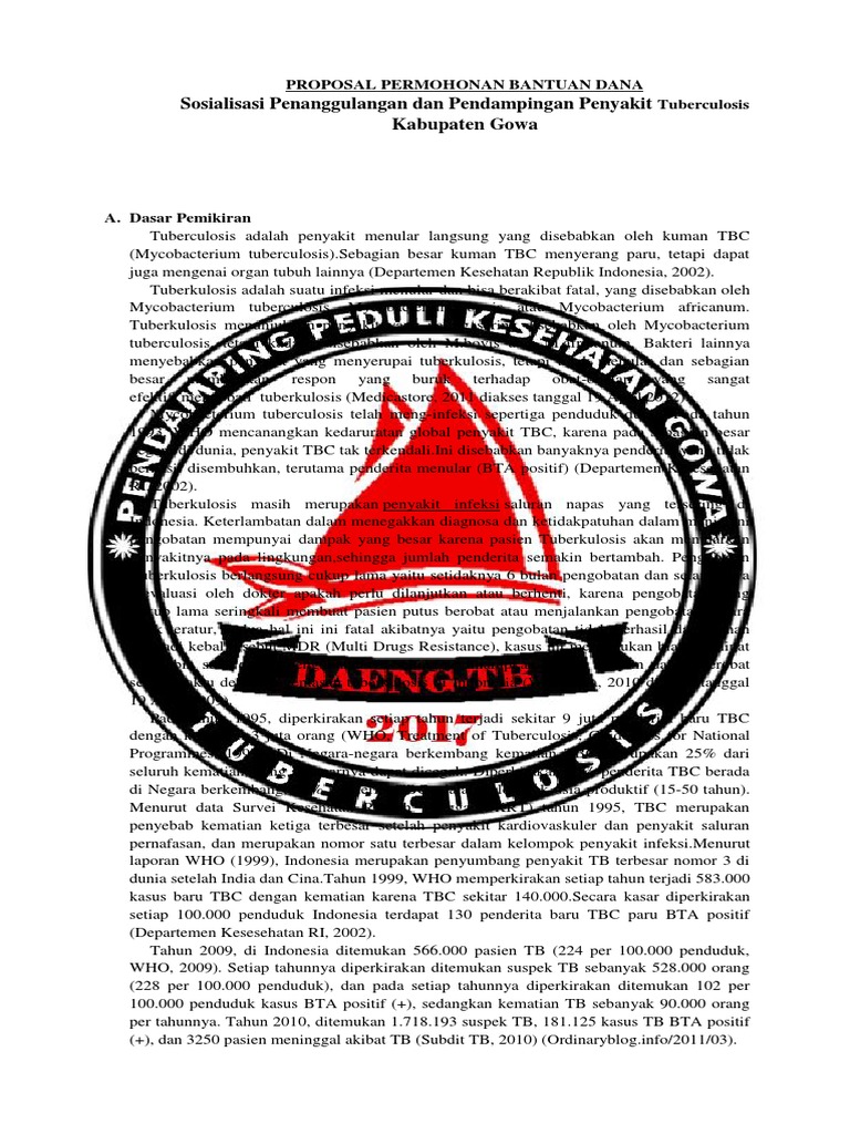 Proposal Project Daeng TB | PDF