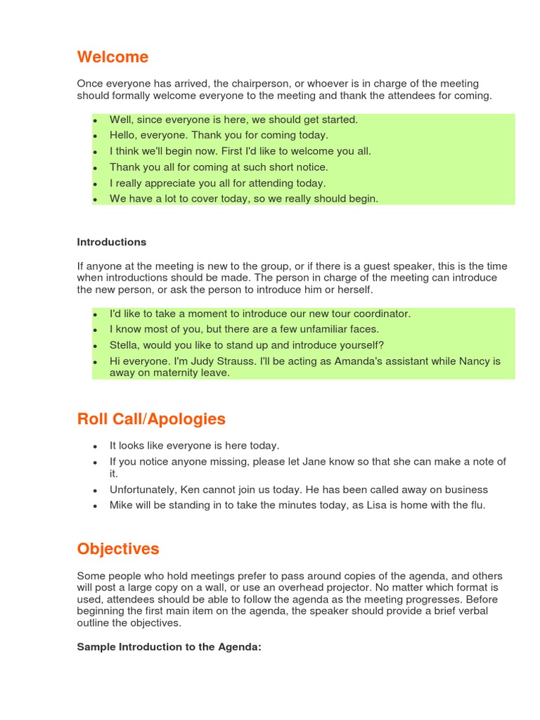 Welcome: Introductions | PDF