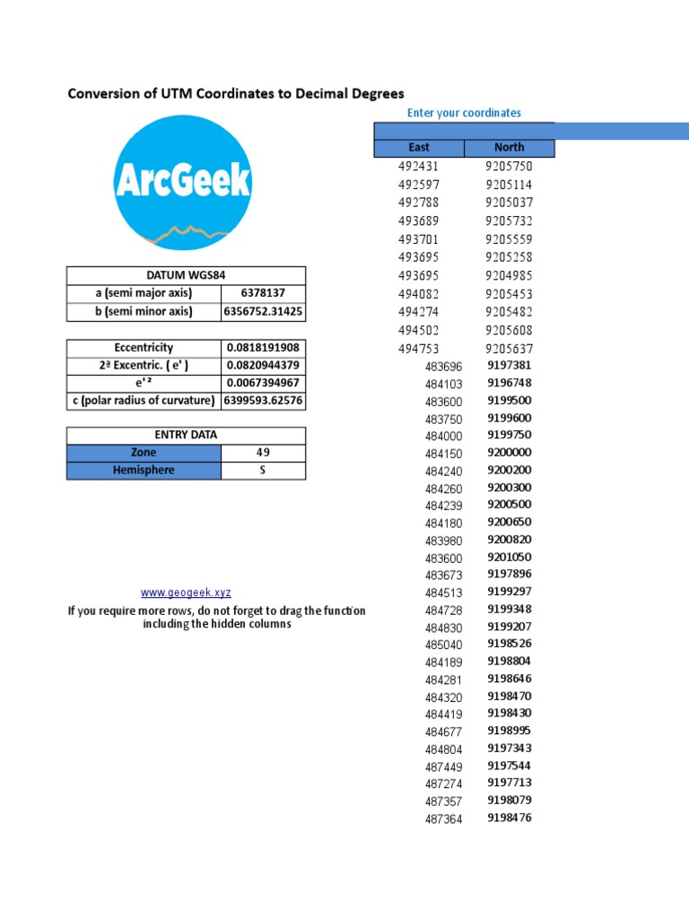 Coordinate Converter | PDF