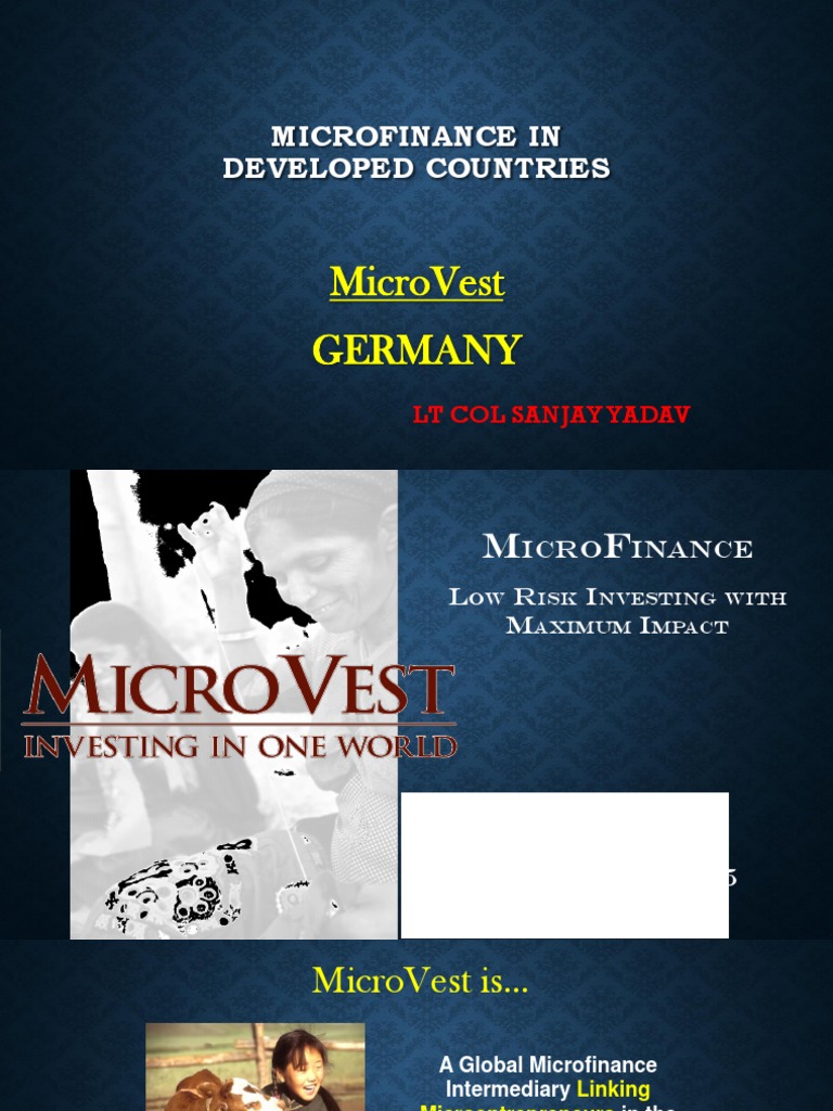 Microfinance in Developed Countries | PDF | Microfinance | Financial ...