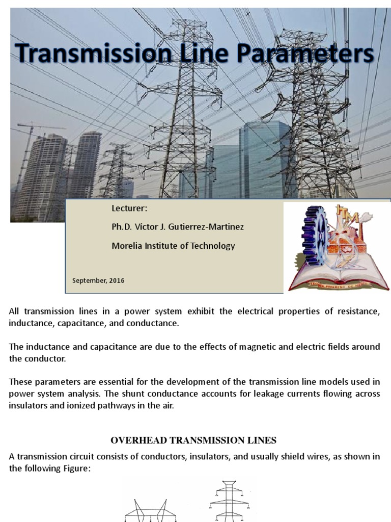 2 - Transmission Line Parameters | PDF | Inductance | Electrical Resistance And Conductance