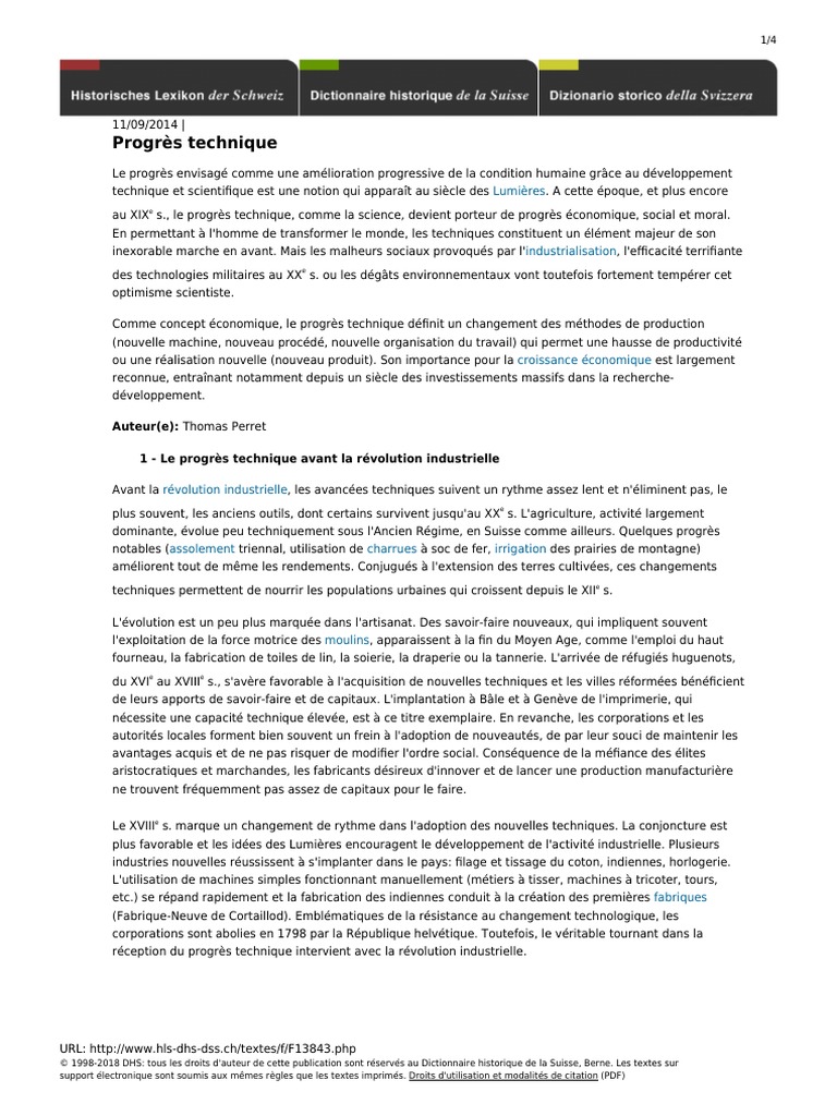 Le Progrès Technique | PDF | Mécanisation | Changement technologique