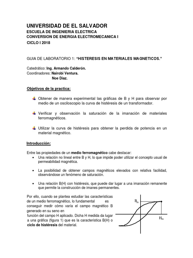 Curva de Histeresis | Descargar gratis PDF | Ferromagnetismo ...