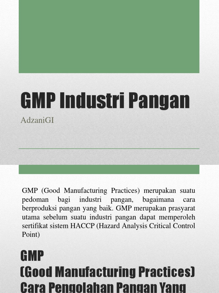 4 Gmp-Ssop PDF | PDF