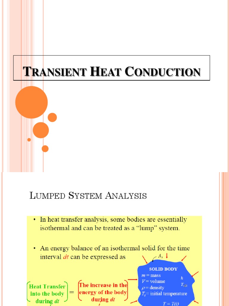 Transient Heat Conduction Analysis | PDF