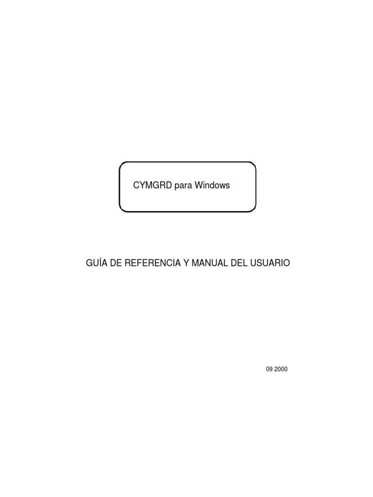 Manual Cymegrd PDF | PDF | Ventana (informática) | Point and Click