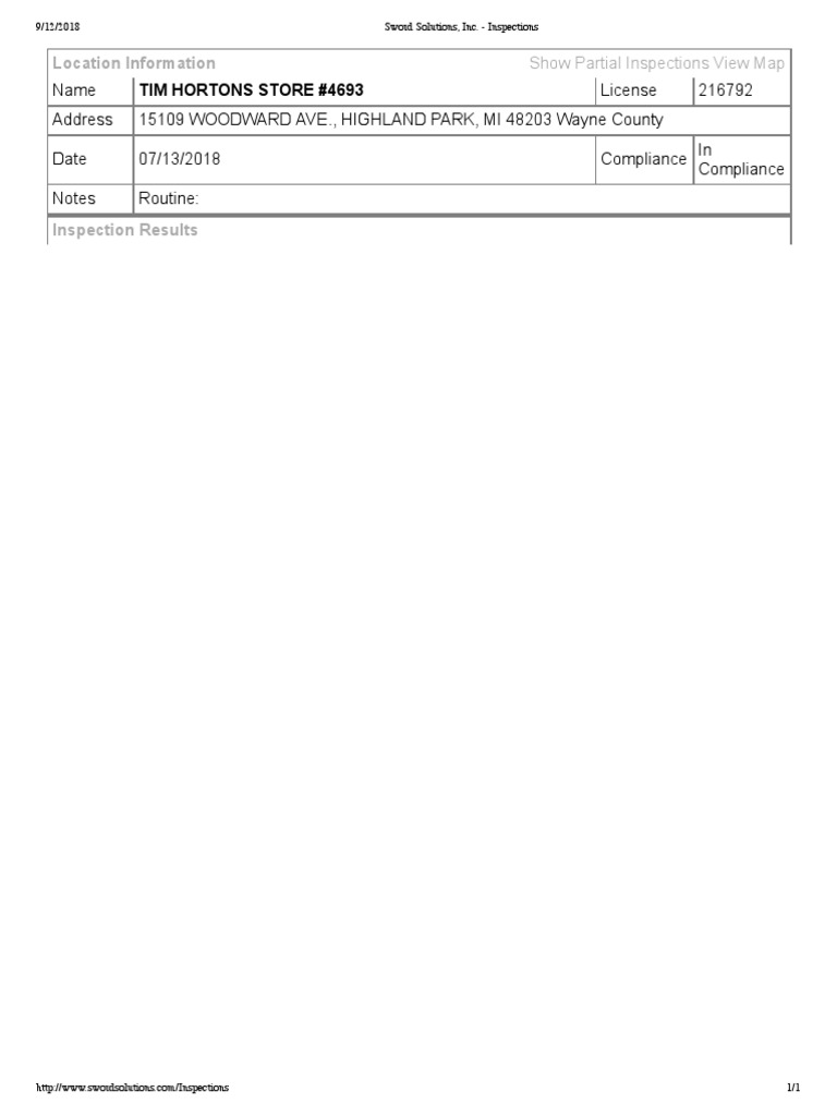 Tim Hortons | PDF