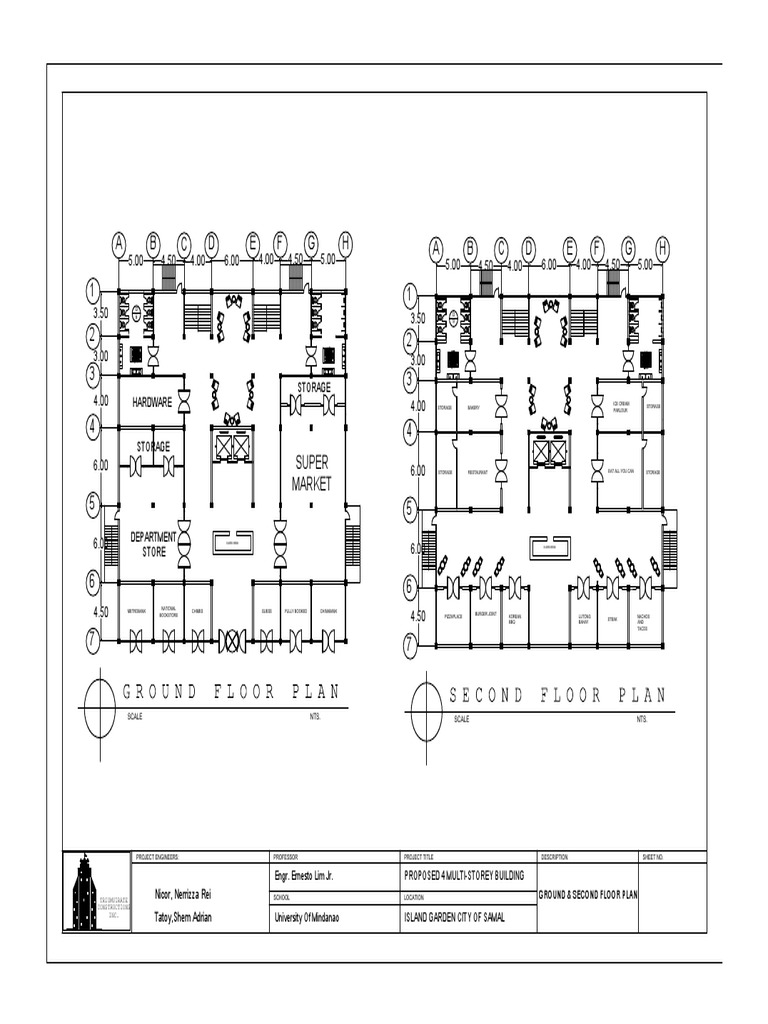 4 Storey Commercial Building | PDF | Fast Food | Foods